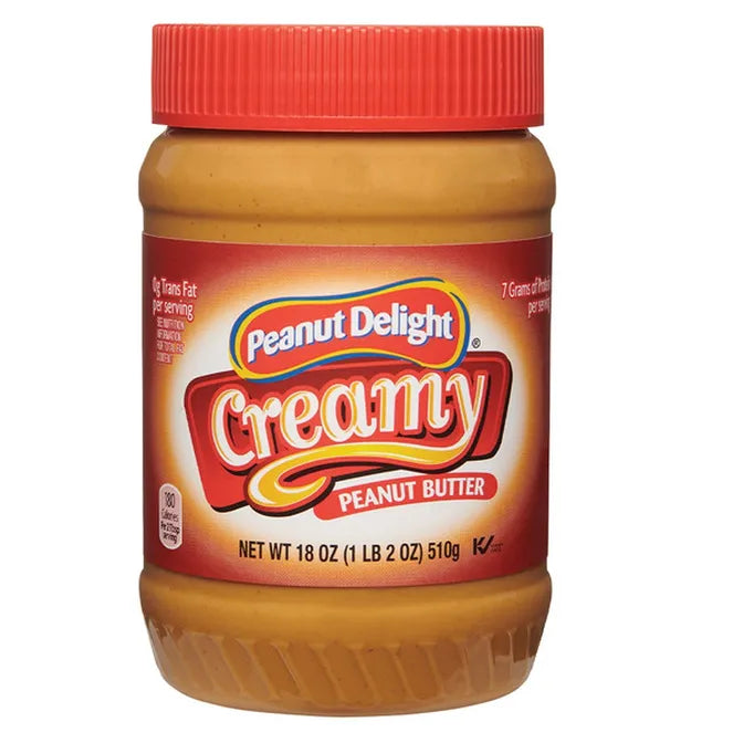 Peanut Delight Creamy Peanut Butter 18 oz – FIESTA LATIN MARKET