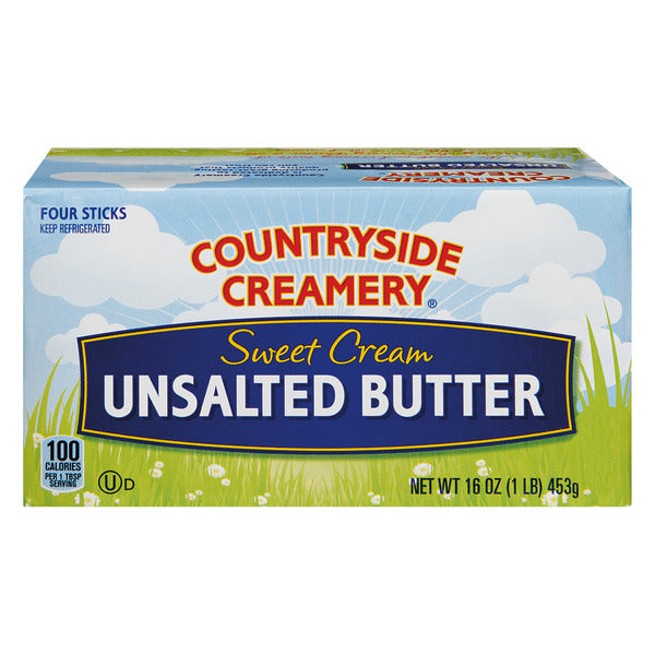 Countryside Creamery Unsalted Butter Quarters 16 oz – FIESTA LATIN MARKET